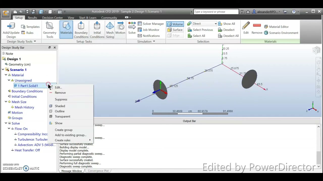 autodesk cfd ultimate 2019   # Internal Flow Setting