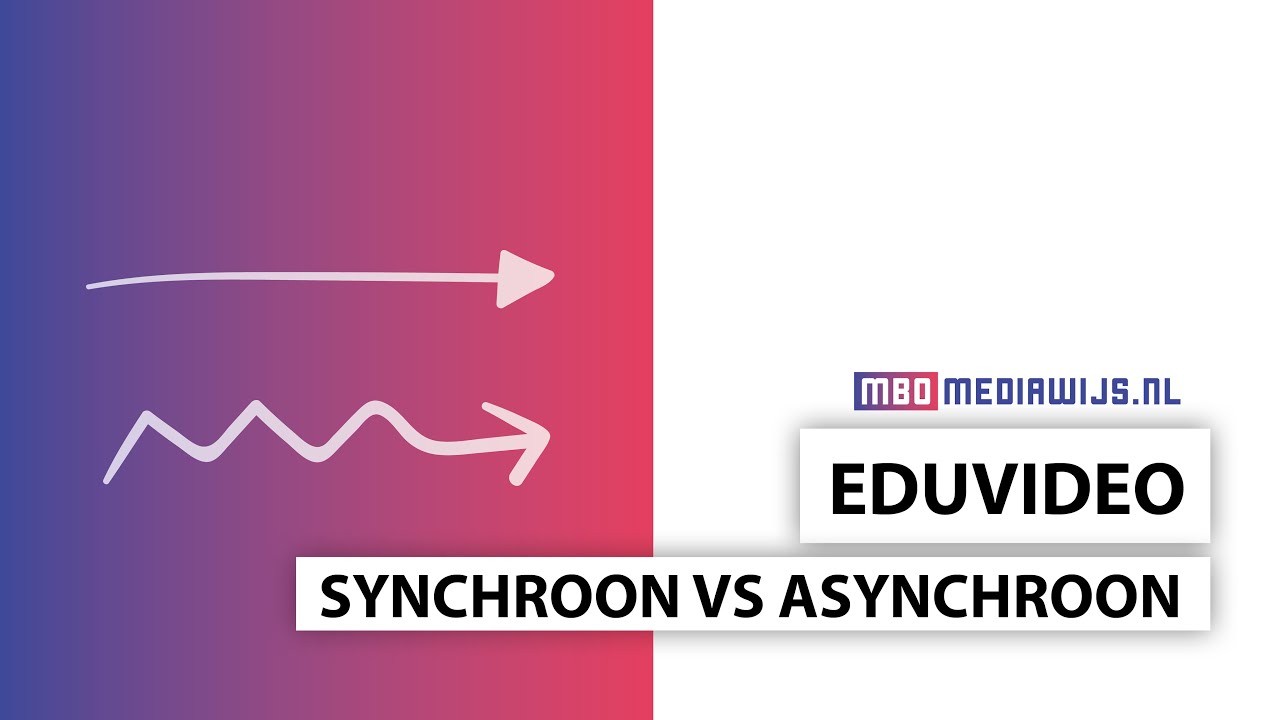 Synchroon vs asynchroon - Mbomediawijs
