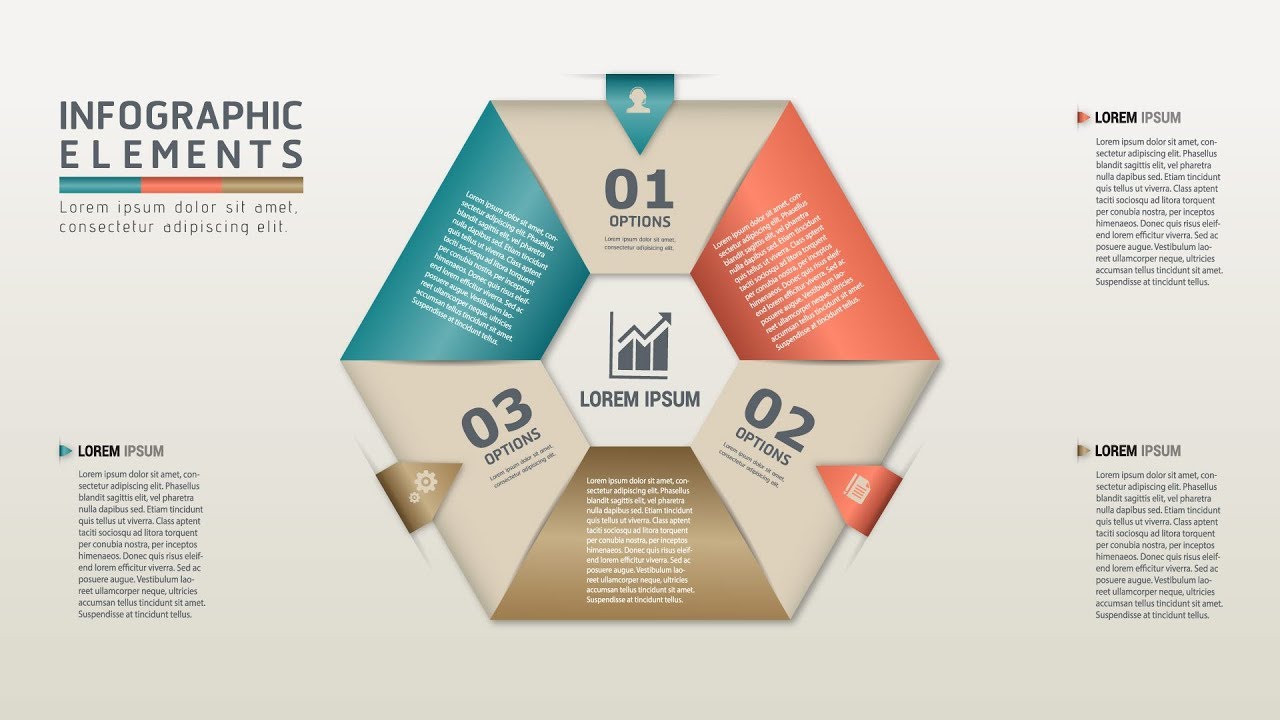Adobe Illustrator CC Tutorial | Business Infographics | 3D Design (Polygon)
