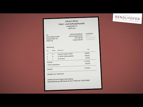 Sendlhofer: Rechnungsmerkmale