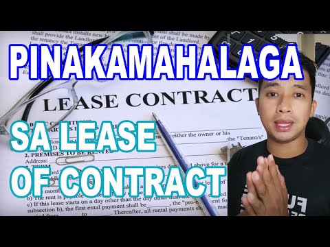 5 important rules in Lease of Contract | huwag baliwalain