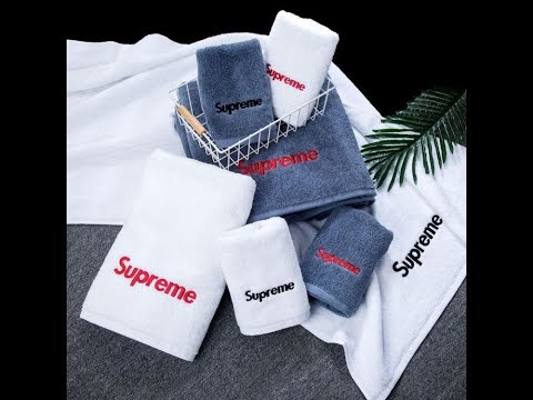 How to customize hotel cotton towel (product) with white embroidered logo?