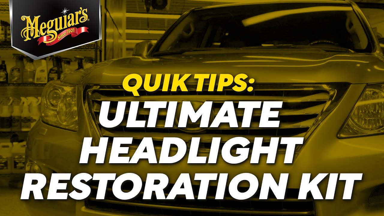 DIY Guide to Brighter Lights - Meguiar's Easy-To-Use Ultimate Headlight Restoration Kit - Quik Tips