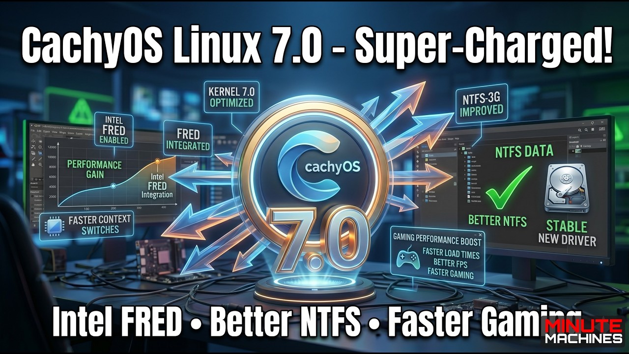 CachyOS Rolls Out Linux 7.0 with Intel FRED & New NTFS Driver