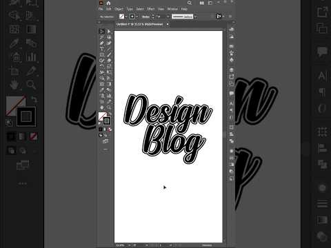 OUTLINE TEXT IN ILLUSTRATOR || #illustrator #tutorial