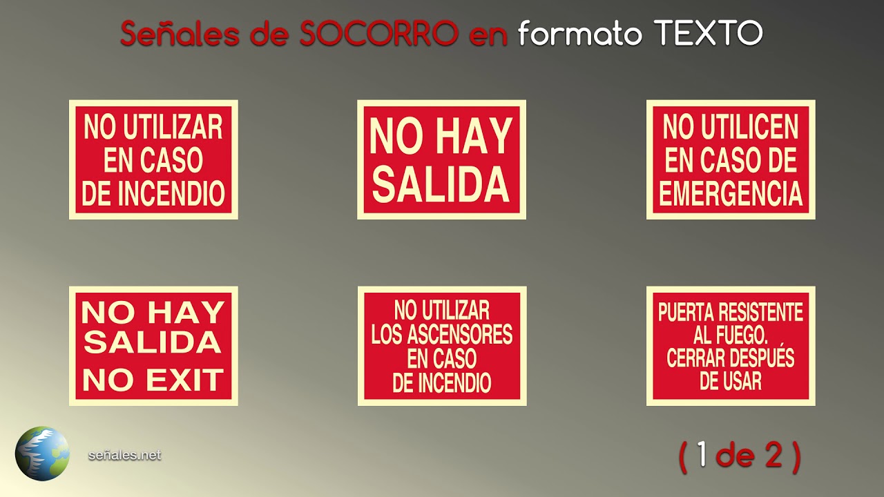 señales socorro texto video