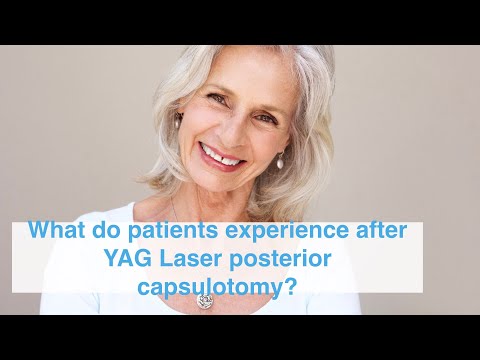 What do patients experience after YAG Laser posterior capsulotomy?
