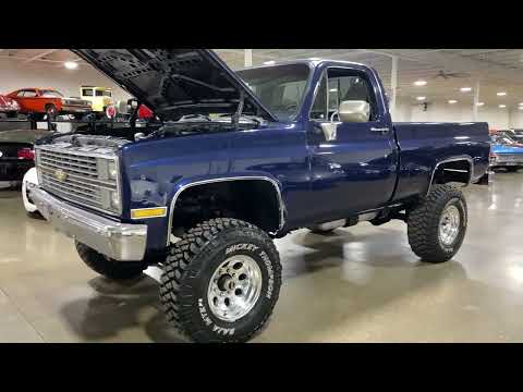 1984 Chevrolet K10 Is a Lifted, Dark Blue Bad Boy Hiding a Cool Big ...