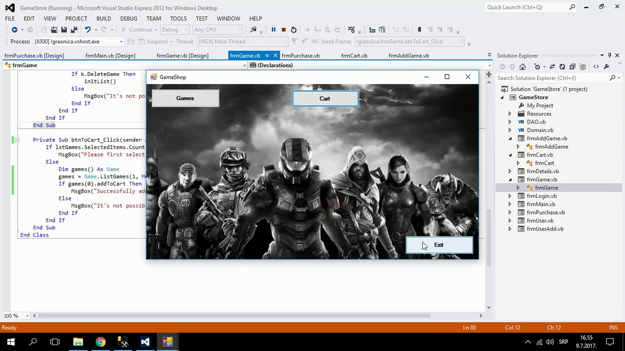 Game Store Management System - Visual Basic Project + Source Code