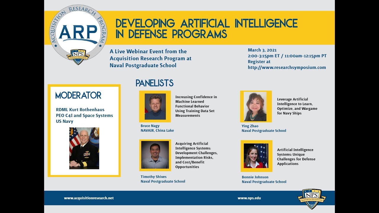 Webinar: Developing Artificial Intelligence in Defense Programs