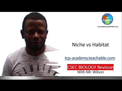 CSEC BIOLOGY REVISION Habitat vs Niche with examples
