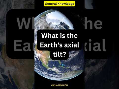 What is the Earth's axial tilt❔ 🤔 #shorts #viralshorts