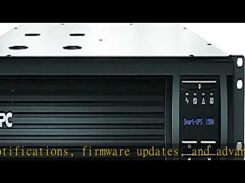APC 1500VA Smart UPS with SmartConnect, SMT1500RM2UC Rack Mount UPS Battery Backup, Sinewave, AVR,