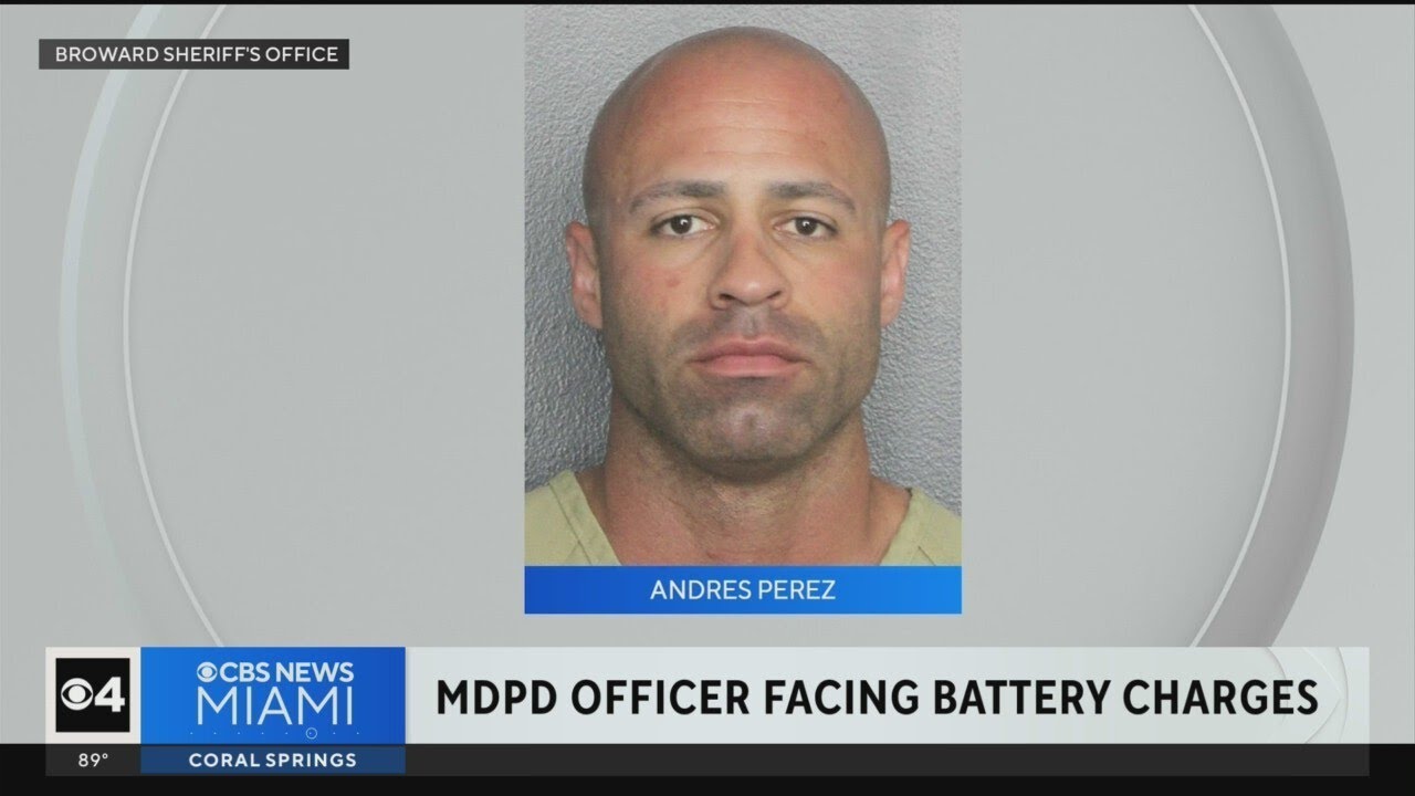 Miami-Dade cop accused of throwing cheeseburger, hitting wife in the head