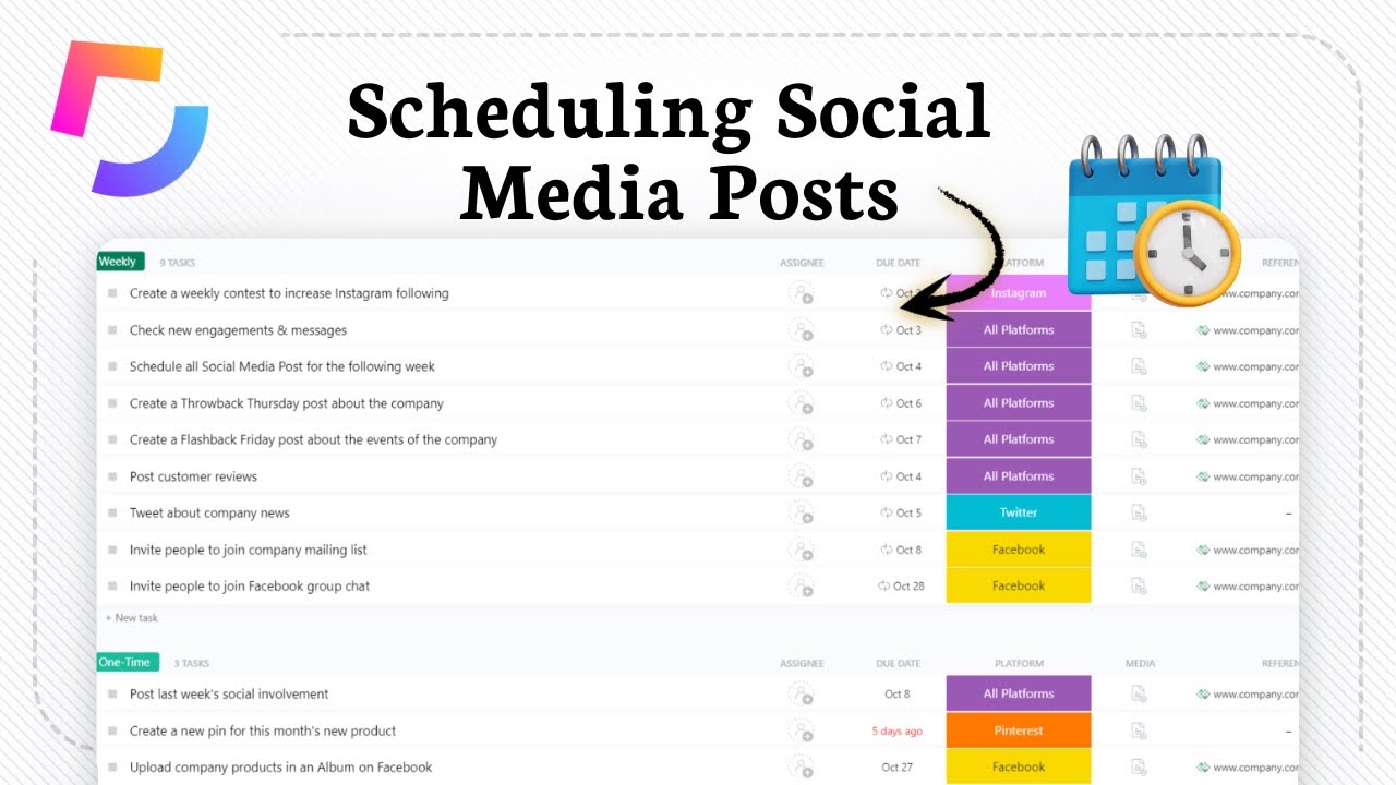 How to Use ClickUp Scheduling for Social Media Posts