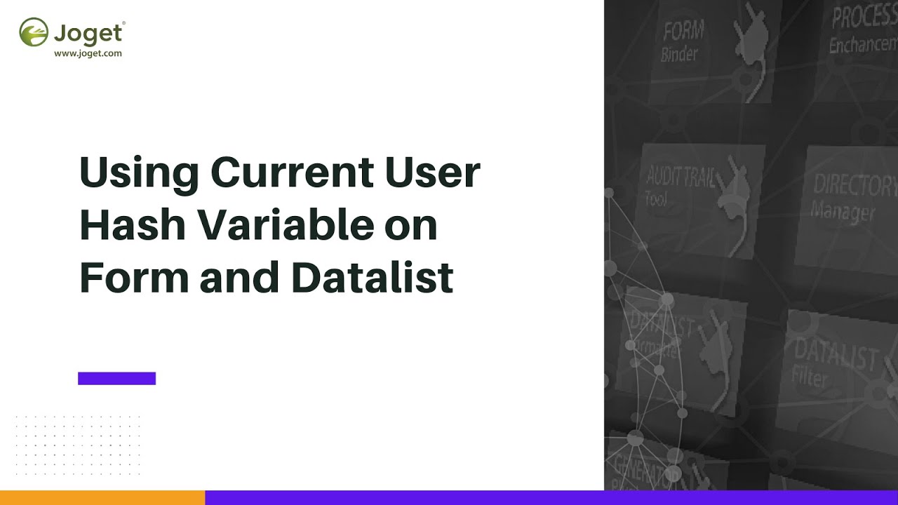 Tutorial - Using Current User Hash Variable on Form and Datalist