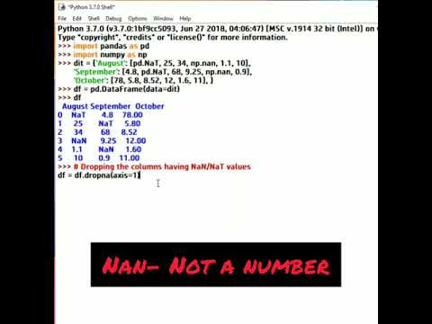 Remove NaN Values in Pandas DataFrame - Handling Missing Data I Data Analysis with Python