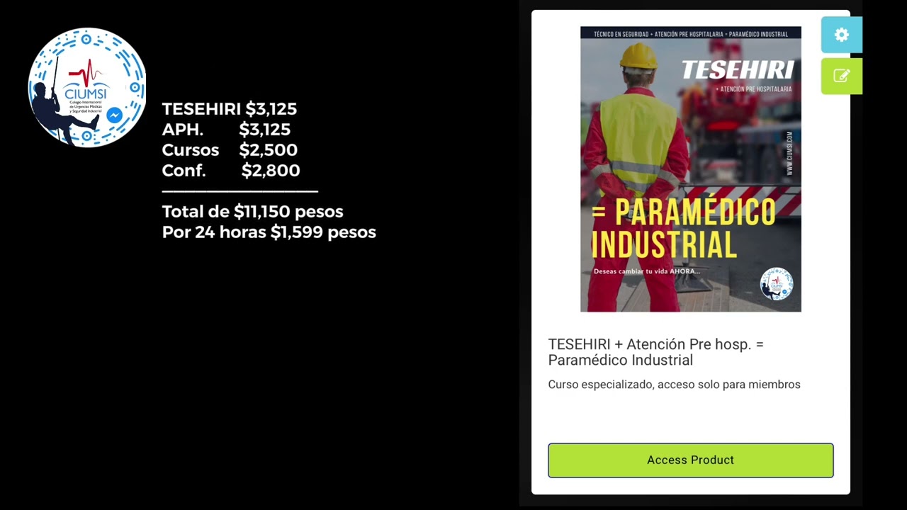 De qué trata, Paramédico industrial
