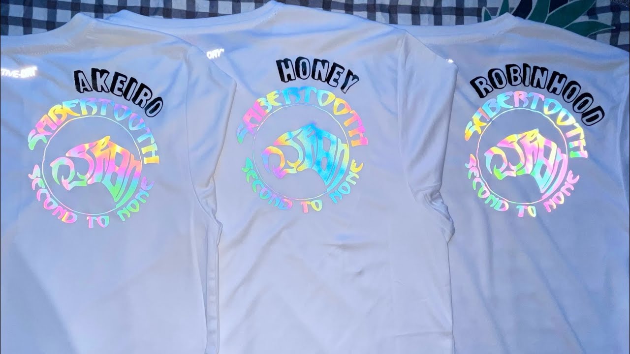 Rainbow Reflective Heat Transfer Vinyl