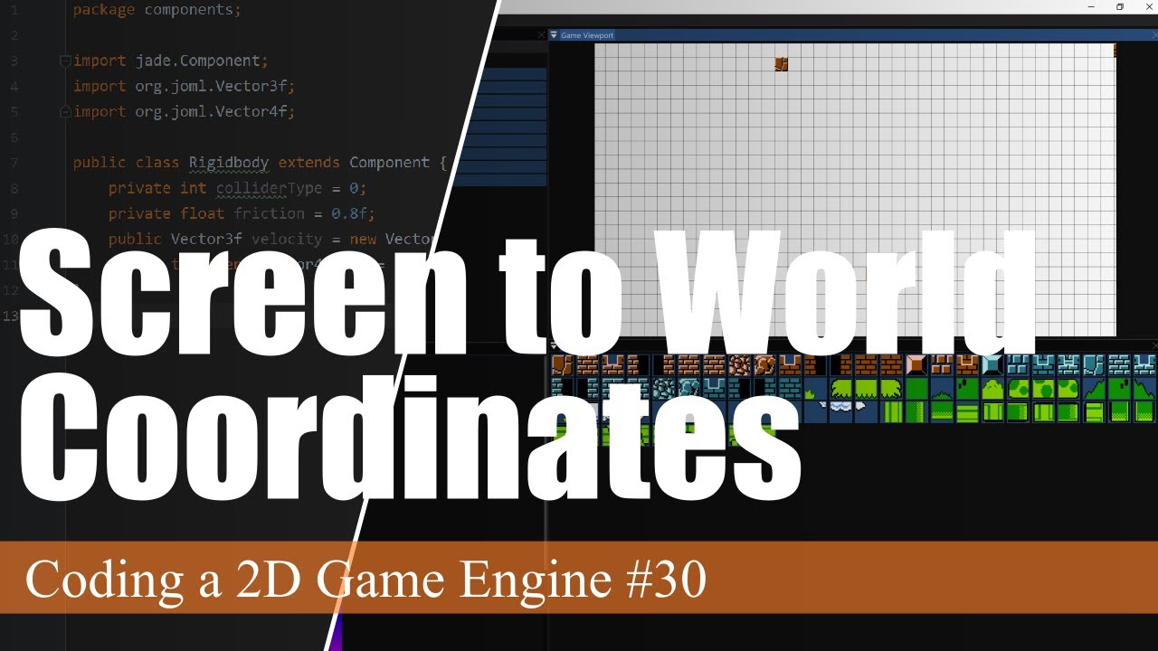 Mouse Screen Coordinates to Game Viewport Coordinates  | Coding a 2D Game Engine in Java #30