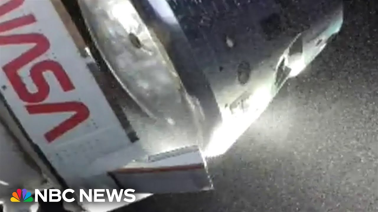 Service module separates from Orion as Artemis II heads home