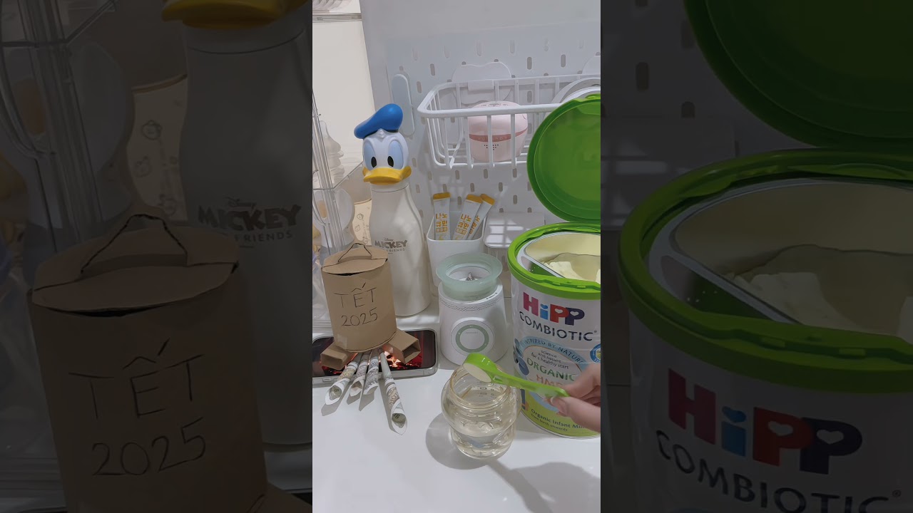 Pha sữa cho em cùng Hipp organic #suacongthuc #nuoicondungcach