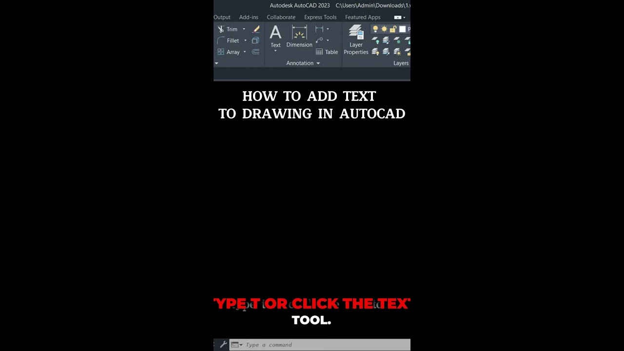 How To Add Text To Your Drawing In AutoCad