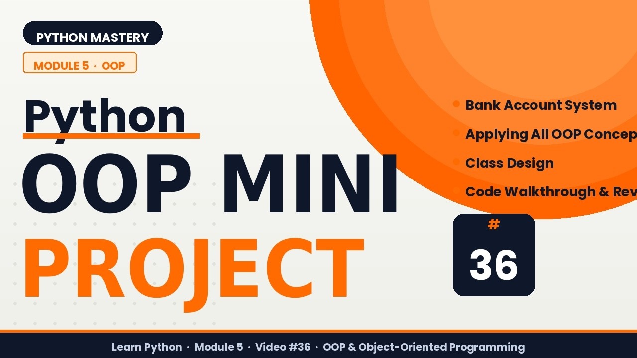 Python OOP Mini Project | Build Real-World Application Step by Step