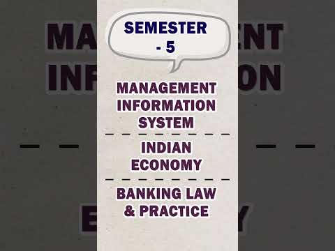 BBA SEMESTER 5 Subjects in Detail #Shorts
