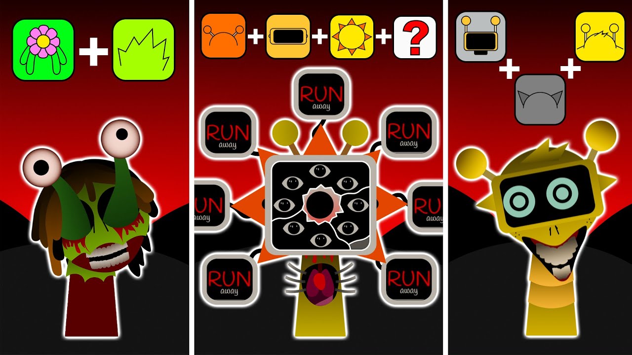 Incredibox Sprunki But Is Mix Of Four (Horror Compilation)