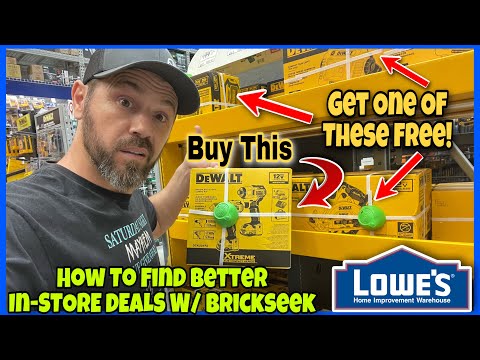 LOWE’S In-Store Deals Walkthrough + How To Use Brickseek To Find Better Prices @ Other Stores Nearby