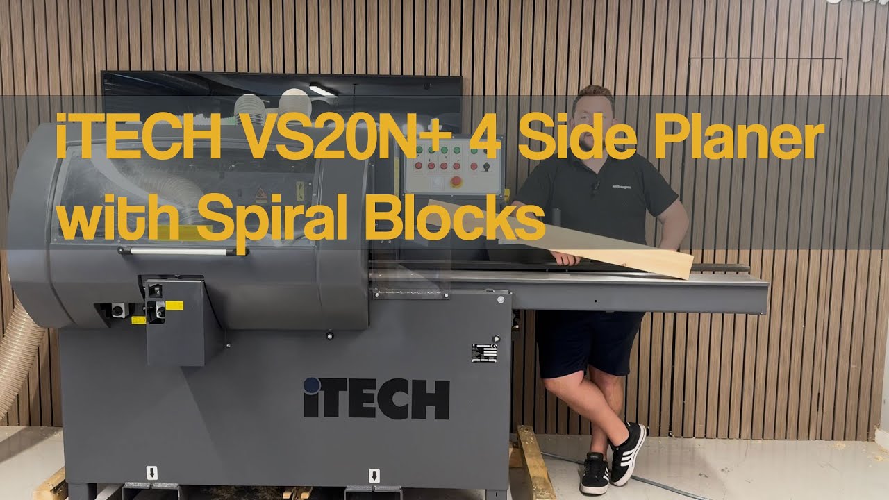 iTECH VS20N+ 4 Side Planer with Spiral Blocks: Walk-through @machines4wood