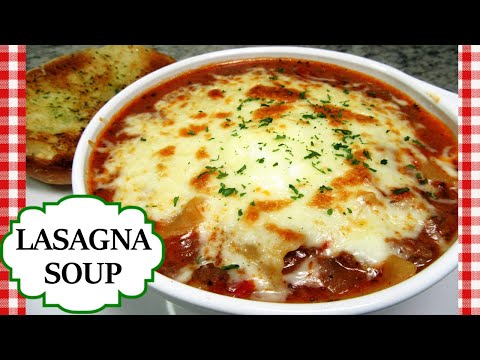 Easy 30 Minute LASAGNA SOUP Recipe | Homemade One Pot Lasagna Soup