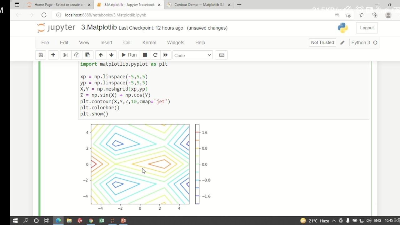 Matplotlib Tutorial Contour plots||Contour Plots Using Matplotlib||Contour Plot in Matplotlib Python