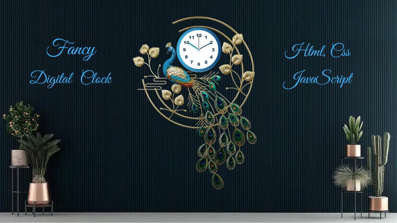 Digital Clock Animation with HTML CSS and JavaScript | Keyframe Effects
