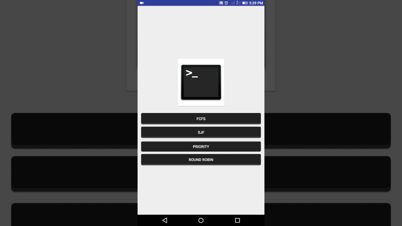 Scheduling Algorithms Simulation (Android App)