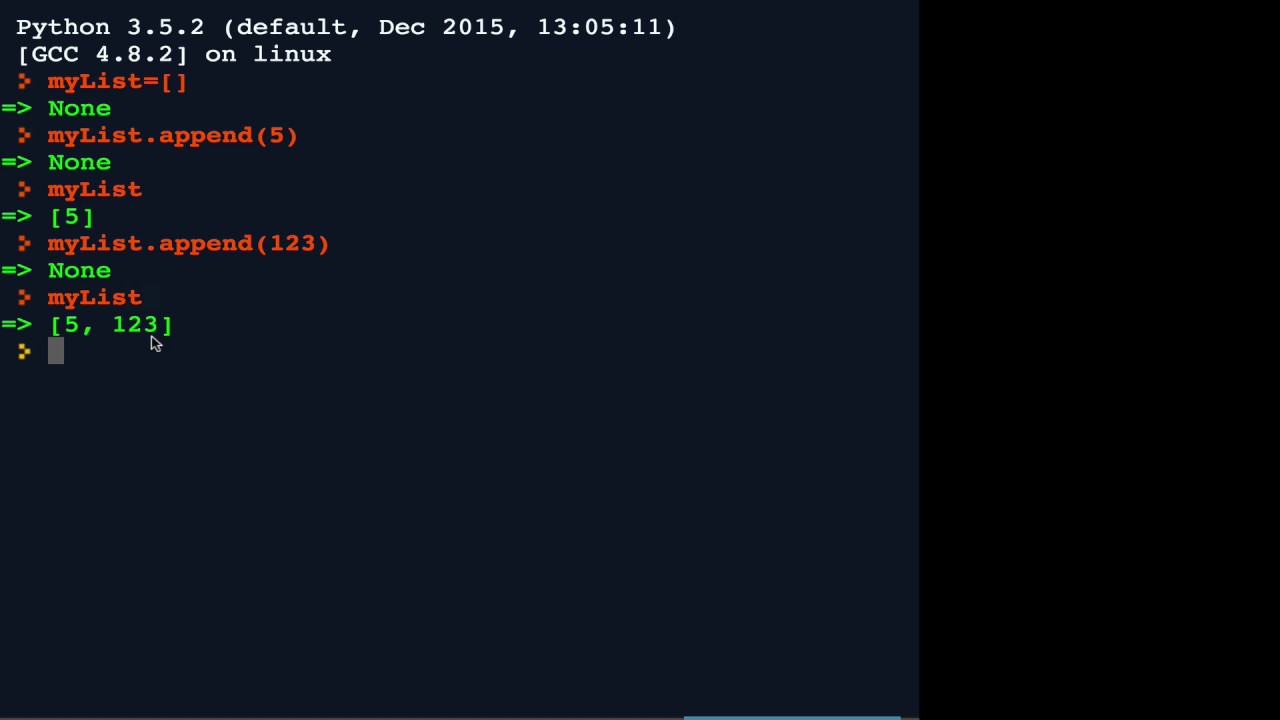 Python 18 - Lists: append() and extend()