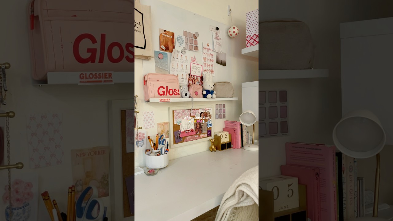 After school cozy night routine 🎀🌟#preppy #shorts #afterschool #nightroutine #school #roommakeover