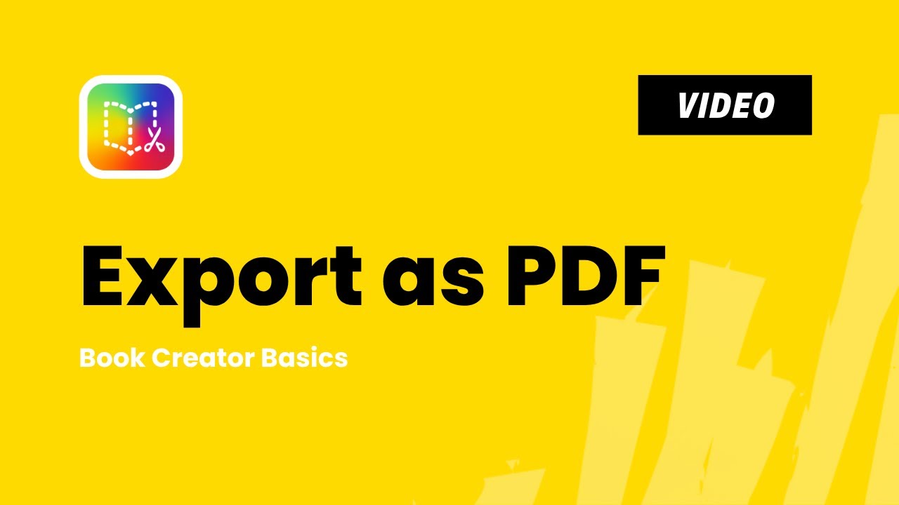 Export your book as a PDF file