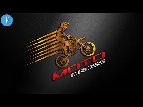 Moto cross logo design - Pixellab android logo[Vandy Design]