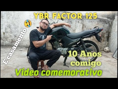 YBR Factor 125, há 10 anos comigo 🎉🎊🎈, minha opinião sobre a moto.