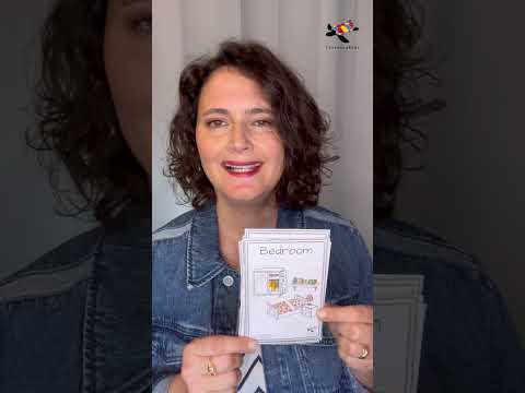 The rooms of the house in French & English / Bilingual video for kids