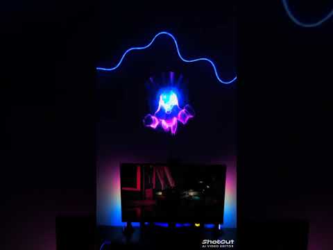 Brain explosion 🤯 #3d #hologram #led #anime #ledlights #shorts #memes