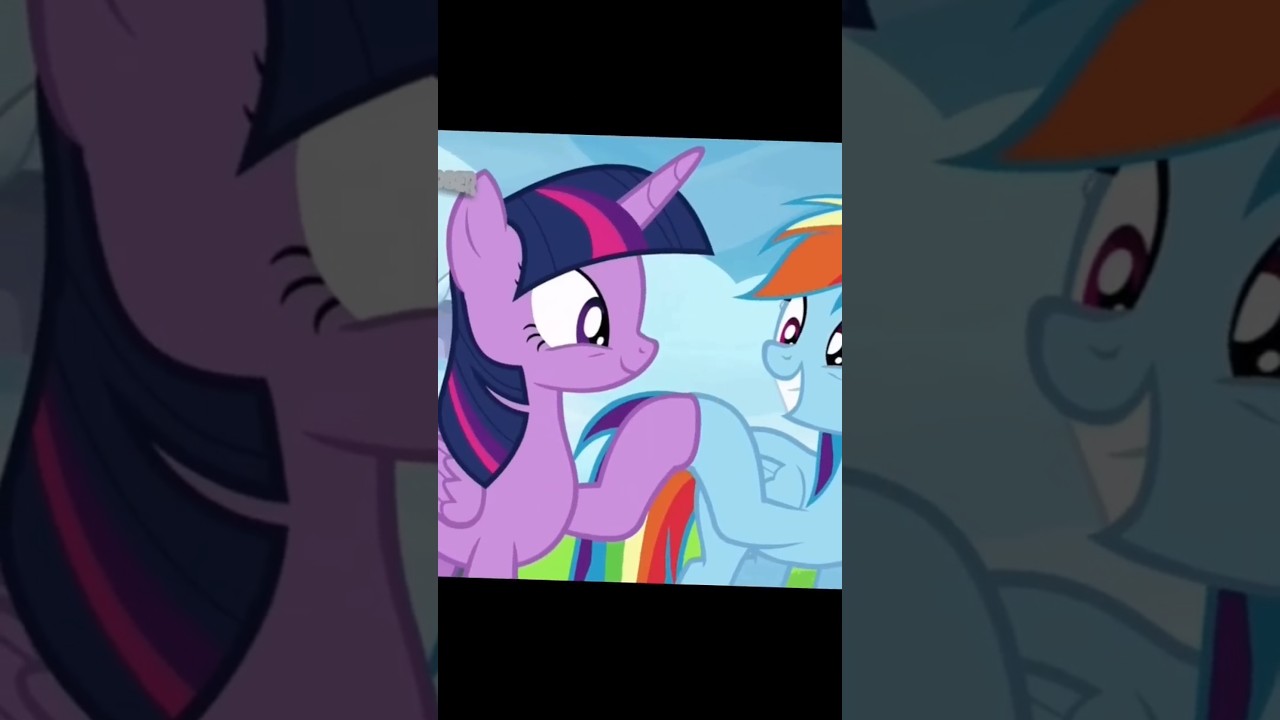 my little pony 💜twilight sparkle e rainbow dash💙