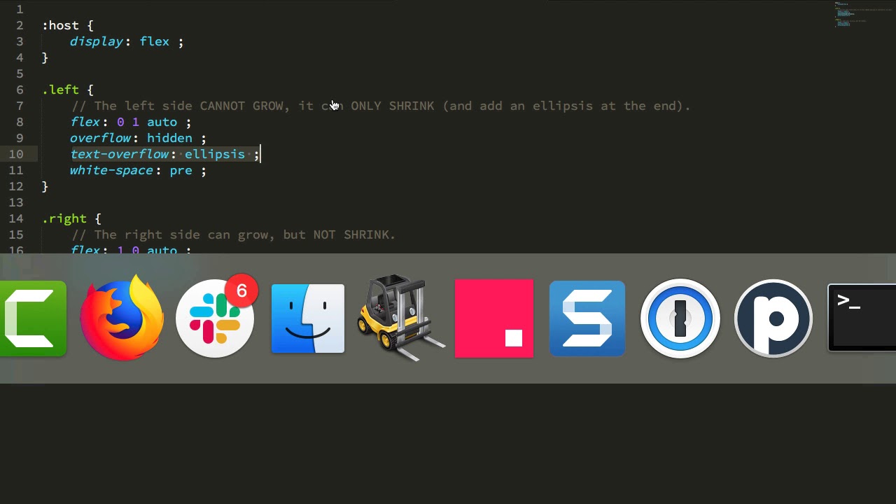 Trying To Center A Text-Overflow Ellipsis Using CSS Flexbox In Angular 7.2.15