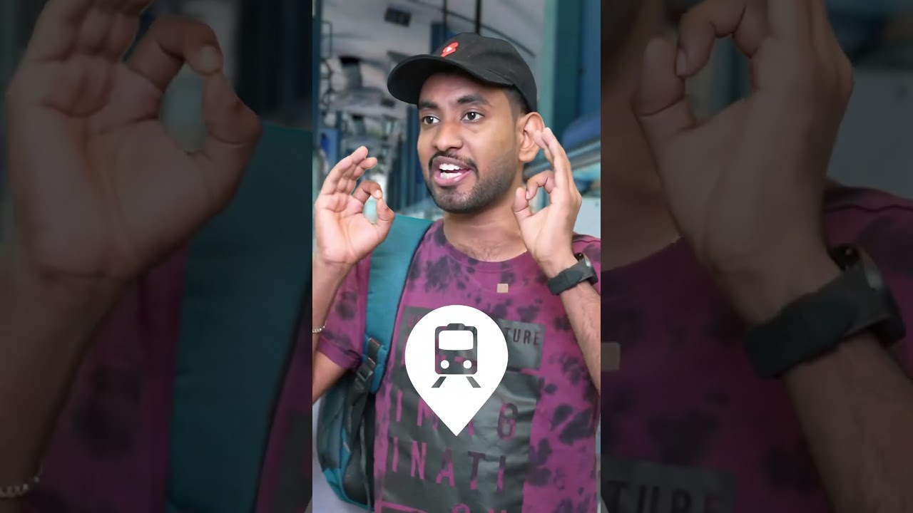 Train travel without ticket 🎫 ❌ #hack #train #railway #india