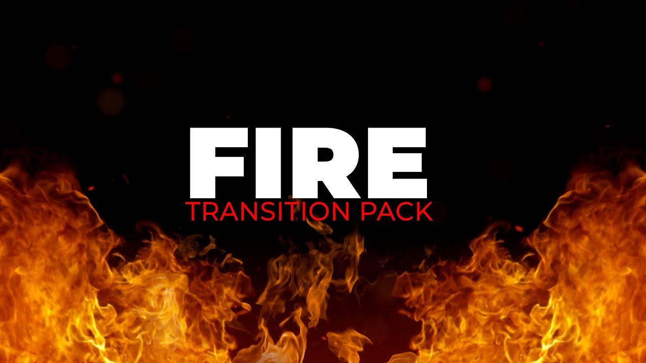 fire transition green screen
