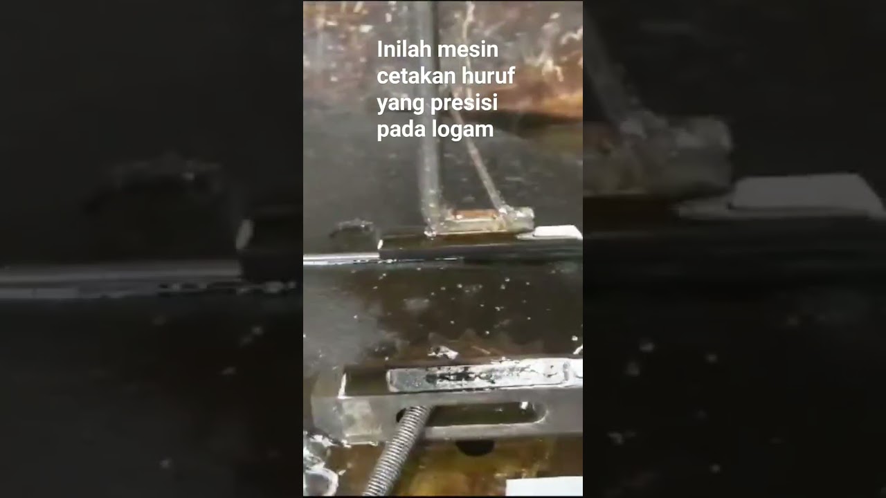 cara kerja mesin pembuat huruf pada logam #cara #video