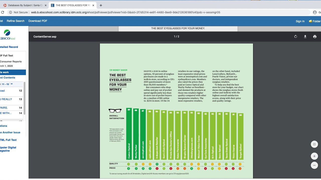 Consumer Reports Online Magazine Tutorial