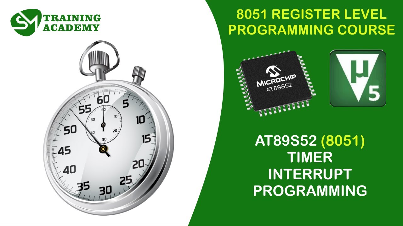 Timer Interrupt Programming in 8051 | AT89S52 | 8051 Register Level Programming  Course